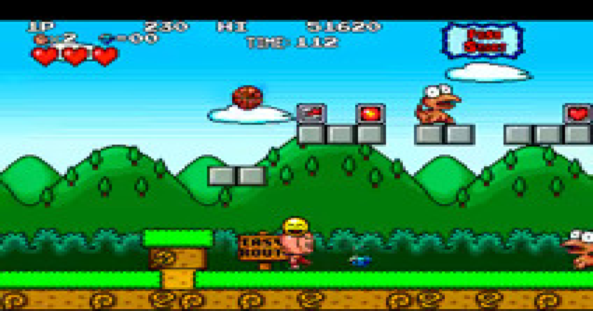 Bonk's Adventure emulator for Arcade / Mame