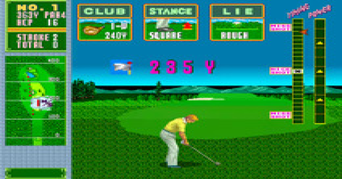Super Masters Golf emulator for Arcade / Mame