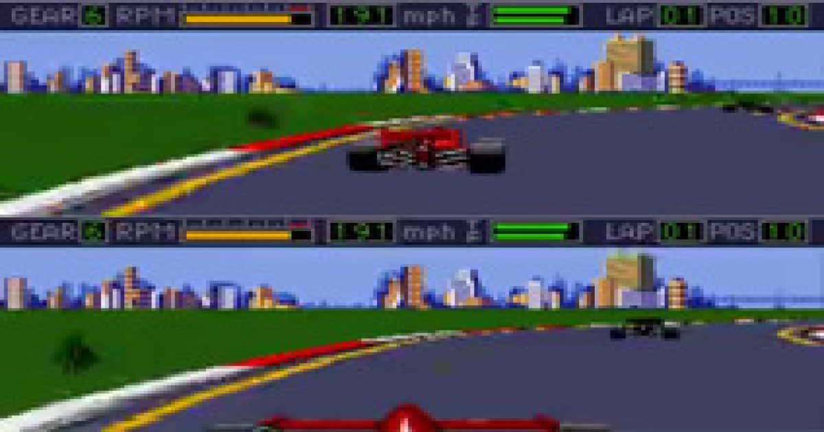 Mario Andretti Racing (USA, Europe) emulator for Sega Mega Drive / Genesis
