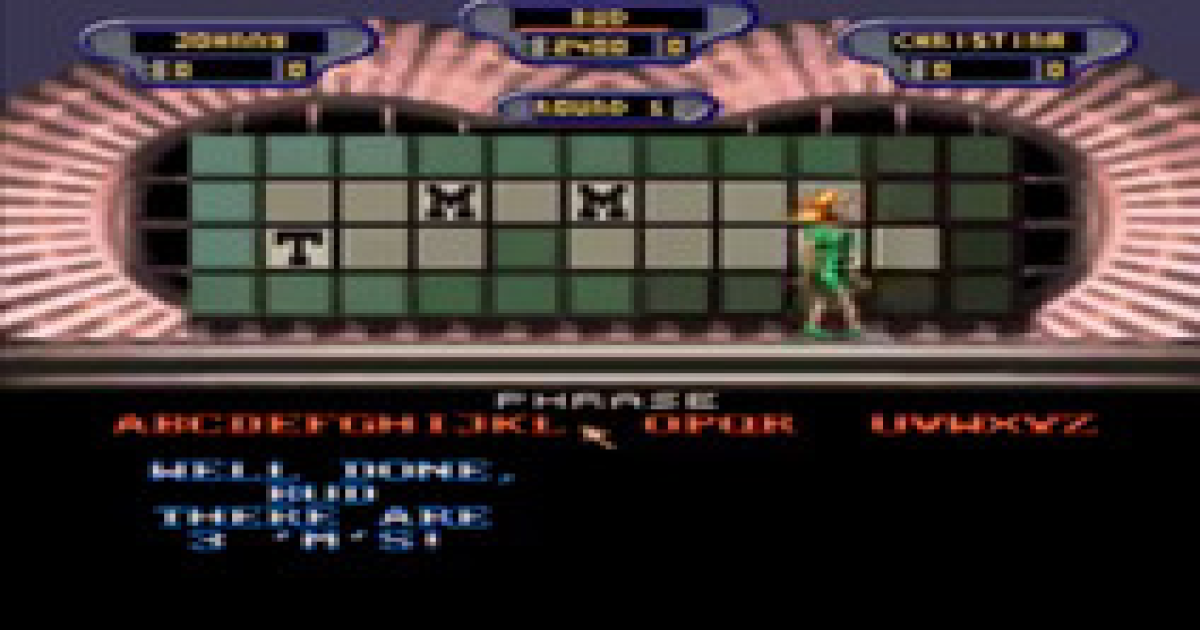 Wheel of Fortune (USA) emulator for Super Nintendo / Super Famicom