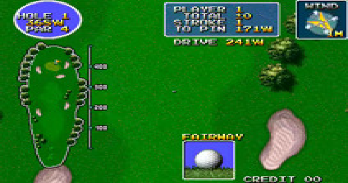 Eagle Shot Golf emulator for Arcade / Mame