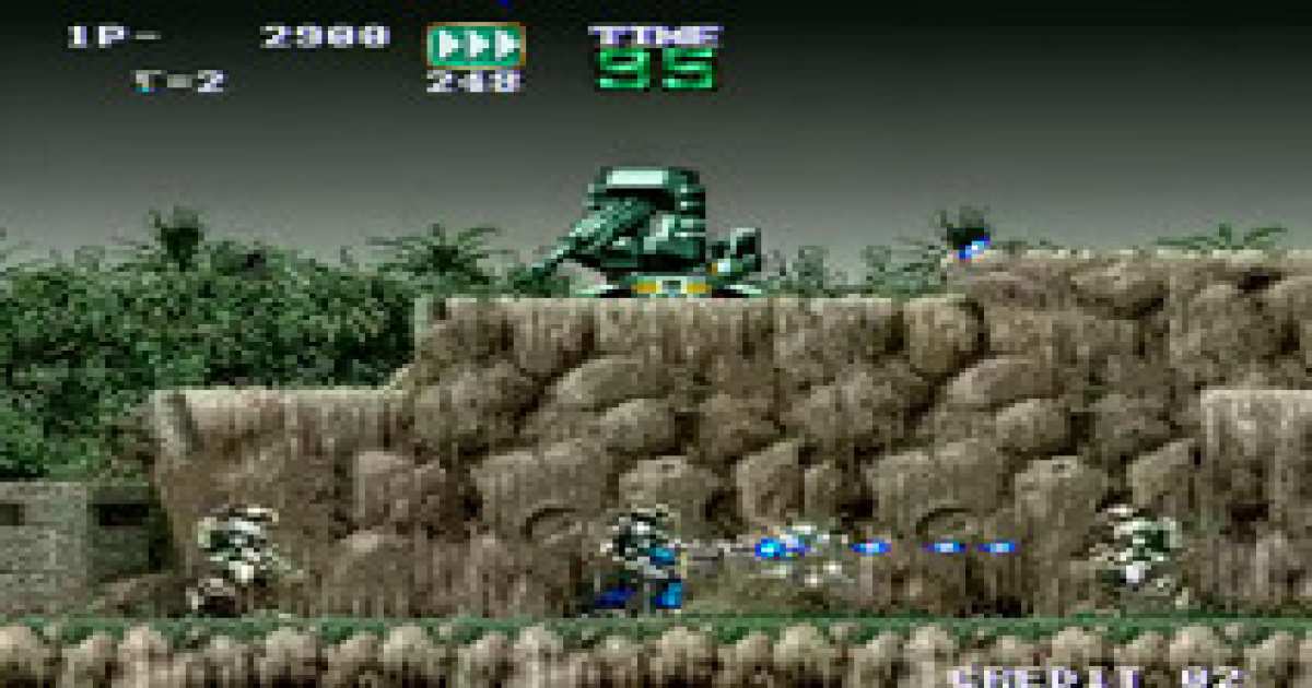 Gunforce - Battle Fire Engulfed Terror Island (World) emulator for ...