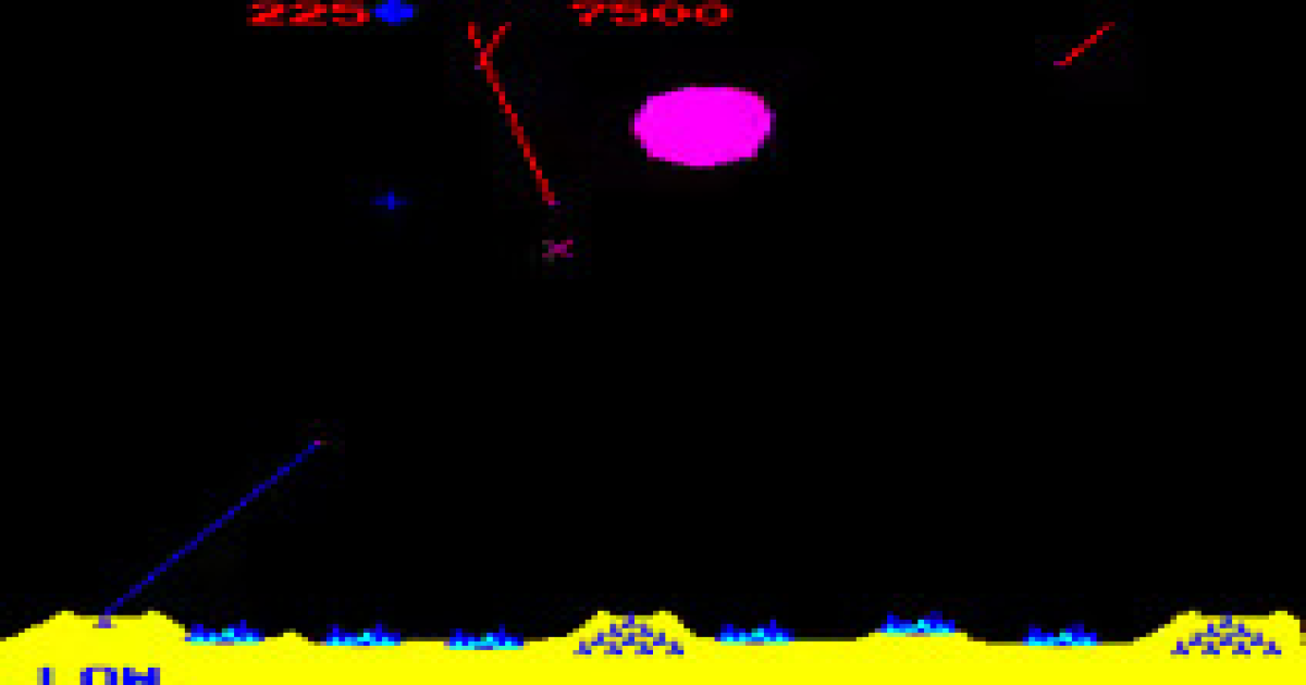 Missile Command (set 1) emulator for Arcade / Mame