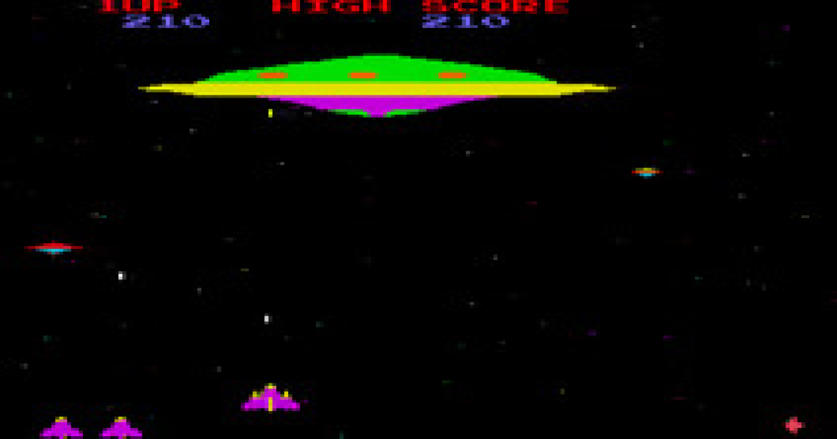 Defend the Terra Attack on the Red UFO emulator for Arcade / Mame