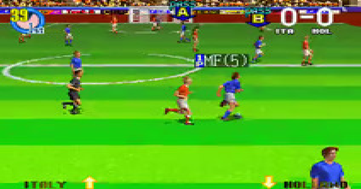 Super Visual Football - European Sega Cup emulator for Arcade / Mame