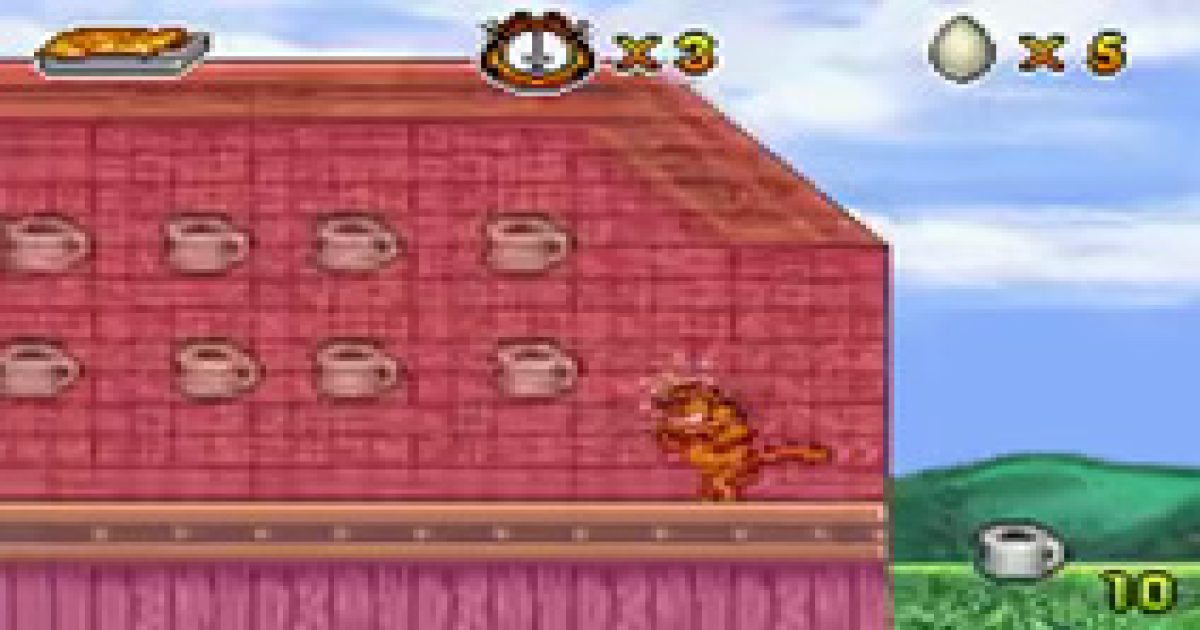 Garfield and His Nine Lives (U) (M3) emulator for GameBoy Advance