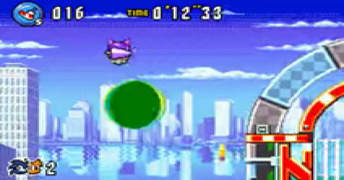Sonic Advance 3 (U) (M6) emulator for GameBoy Advance