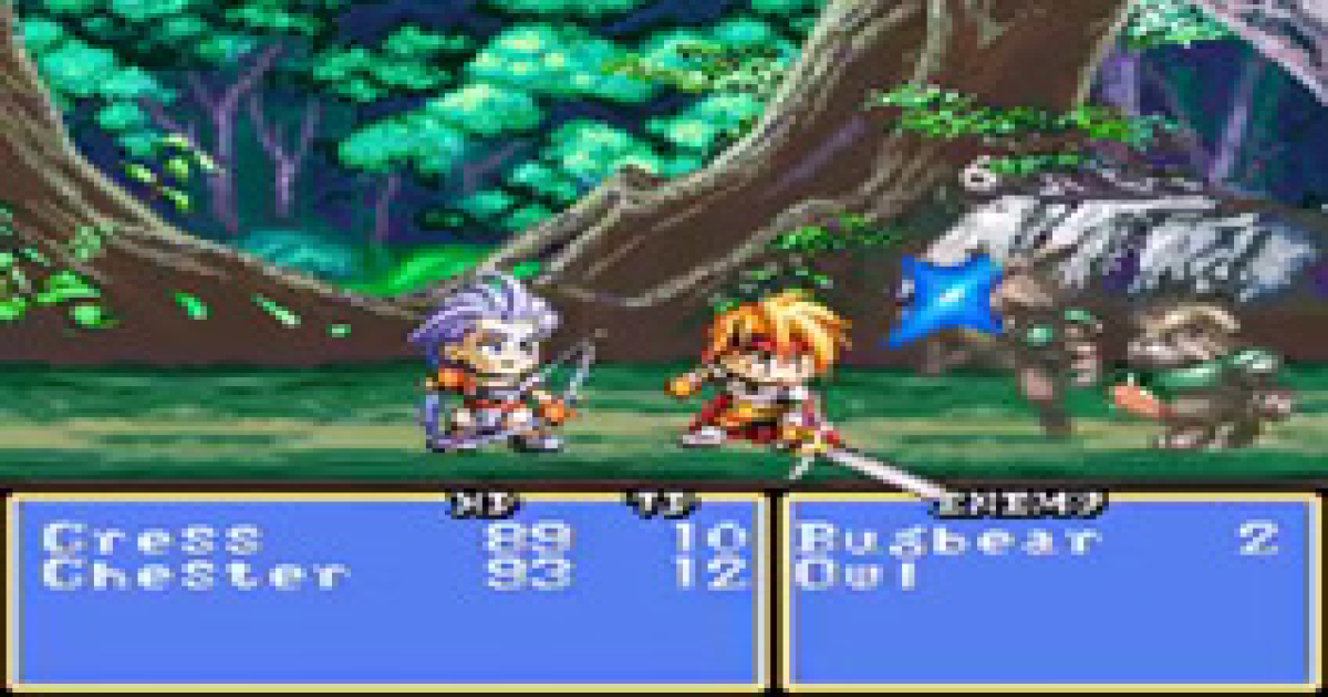 Tales of Phantasia (U) emulator for GameBoy Advance