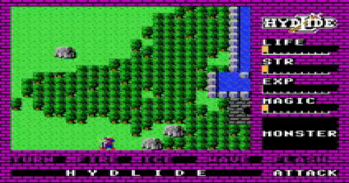 Hydlide (U) emulator for Nintendo / Famicom