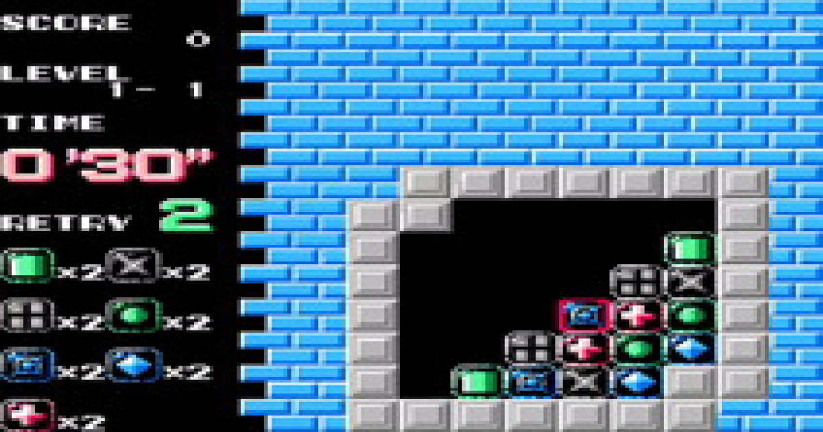 Puzznic (E) emulator for Nintendo / Famicom