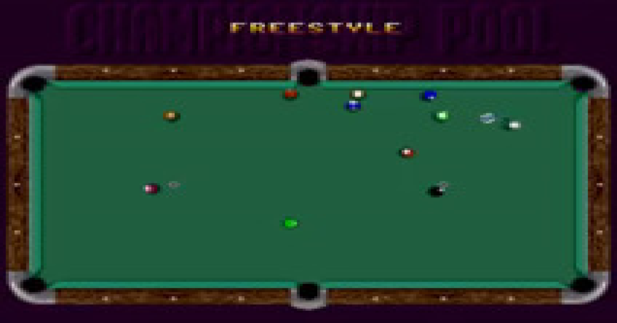 Championship Pool (USA) emulator for Sega Mega Drive / Genesis