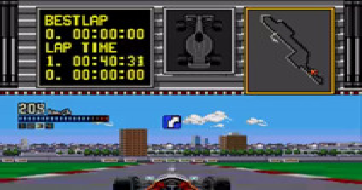 Ferrari Grand Prix Challenge (USA) emulator for Sega Mega Drive / Genesis