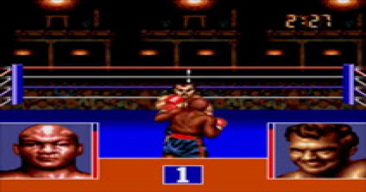 George Foreman's KO Boxing (USA) emulator for Sega Mega Drive / Genesis