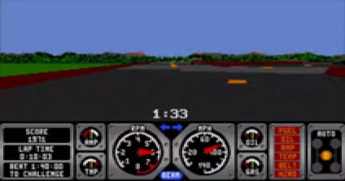 Hard Drivin' (World) emulator for Sega Mega Drive / Genesis