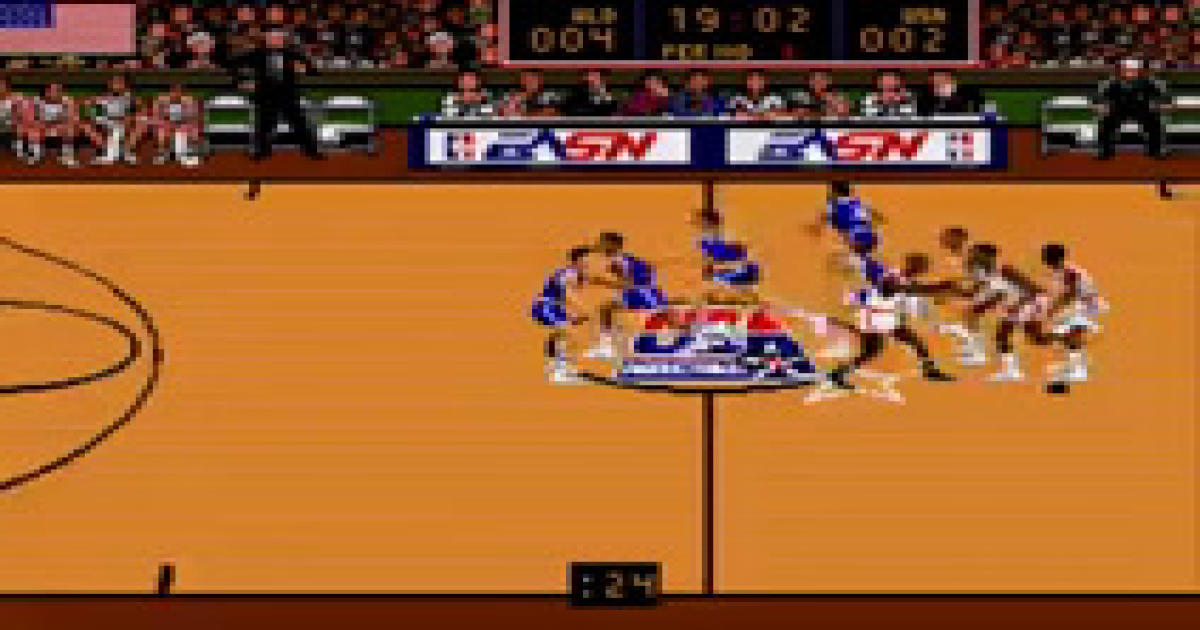 Team USA Basketball (USA, Europe) emulator for Sega Mega Drive / Genesis