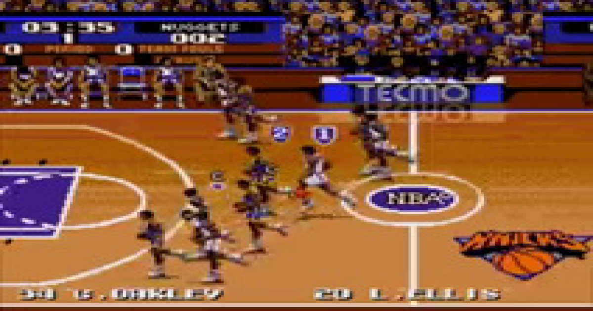 Tecmo Super NBA Basketball (Japan) emulator for Sega Mega Drive / Genesis