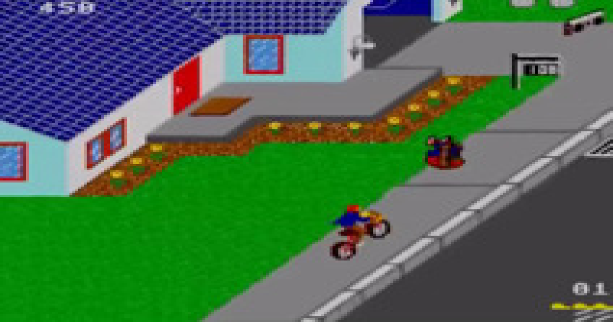Paperboy (USA) emulator for Sega Master System