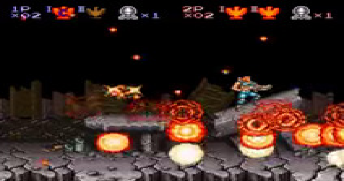 Contra III - The Alien Wars (USA) emulator for Super Nintendo / Super ...