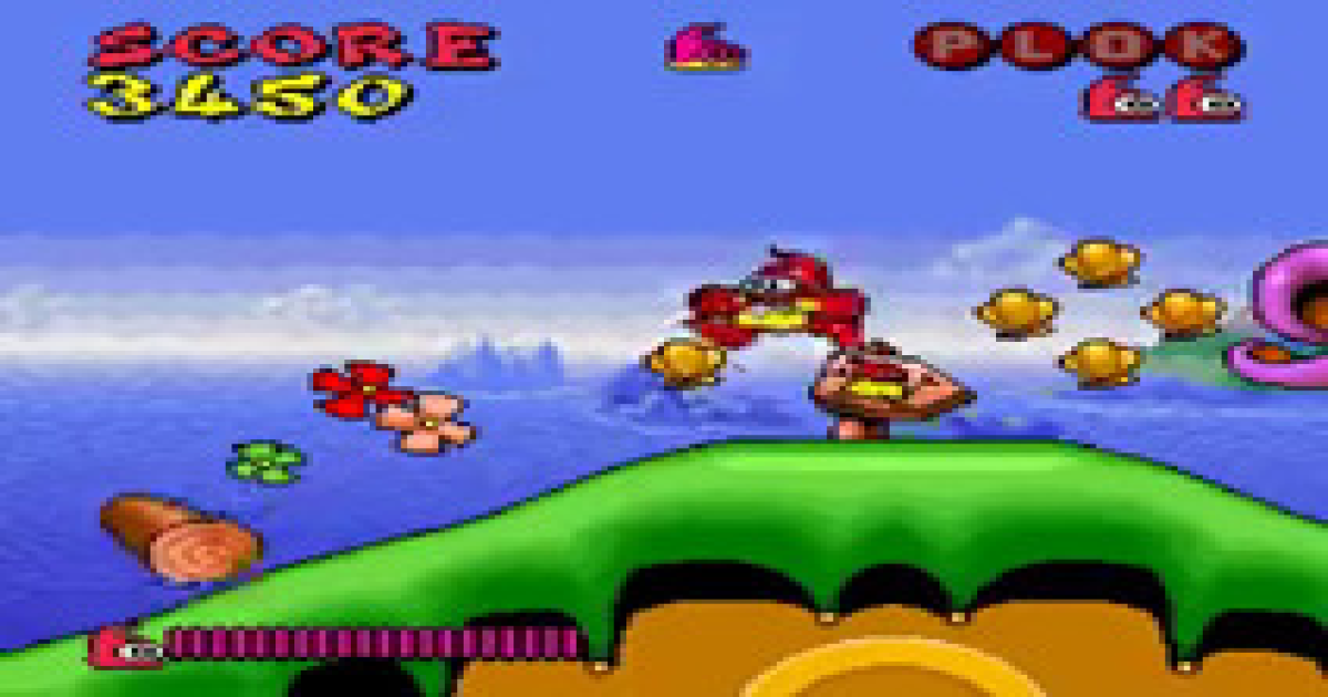 Plok (USA) emulator for Super Nintendo / Super Famicom