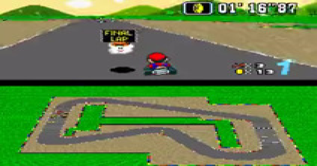 Super Mario Kart (USA) emulator for Super Nintendo / Super Famicom